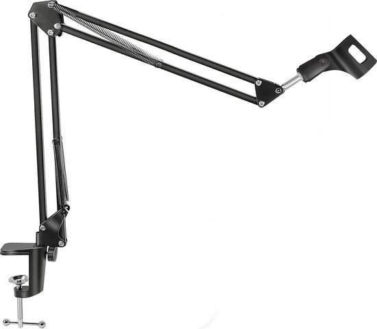 Verstelbare microfoonstandaard, professionele microfoonhouder met spin ...