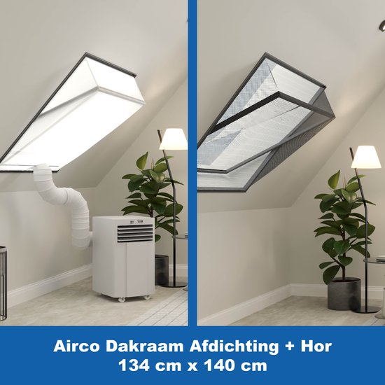 Airco Dakraam Afdichtkit met Hor - 134 x 140 cm - Geschikt voor Velux ...