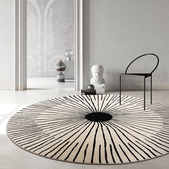 Rond tapijt, modern design voor woonkamer, kinderkamer, tapijt, 100 cm ...