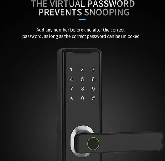 Smart Lock Bluetooth Smart Card Digitale Code Vingerafdruk Beveiliging 3094
