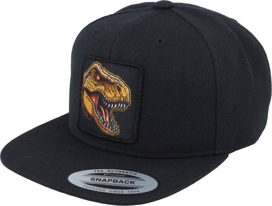 Hatstore- Kids Dinosaur T-rex Bite Black Snapback - Kiddo Cap Cap | bol