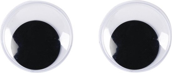 Rayher hobby 20x stuks wiebel oogjes/googly eyes -D 30 mm - Plastic ...