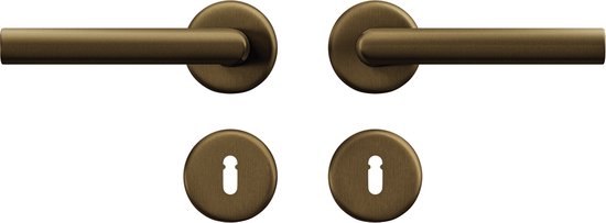 AXA Deurbeslag set Binnendeur - Klik Milan - Deurkruk Brons - met ...
