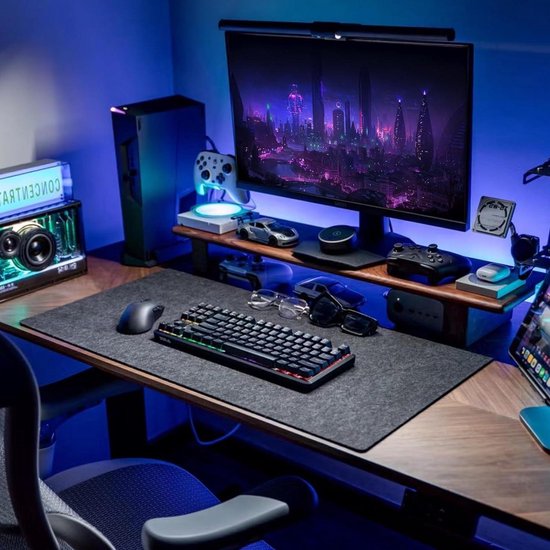 Bureauonderlegger vilt - muismat groot met antislip onderzijde Desk Mat ...