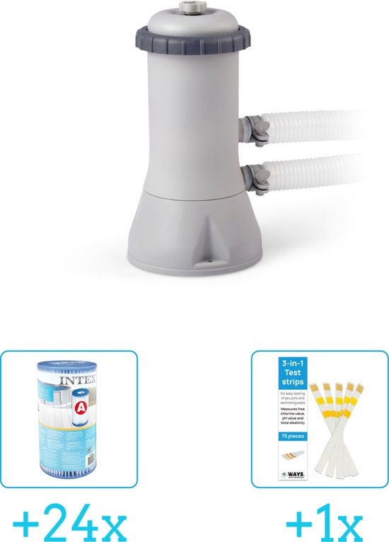 Intex 28638GS Filterpomp - 3.407 liter per uur inclusief Intex Filter ...