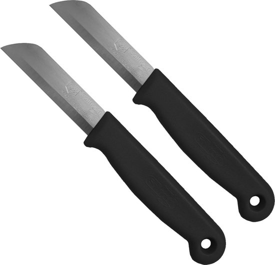 Solingen Schilmesje – RVS Glad – 16 cm met Blade Cover – Zwart – 2 ...