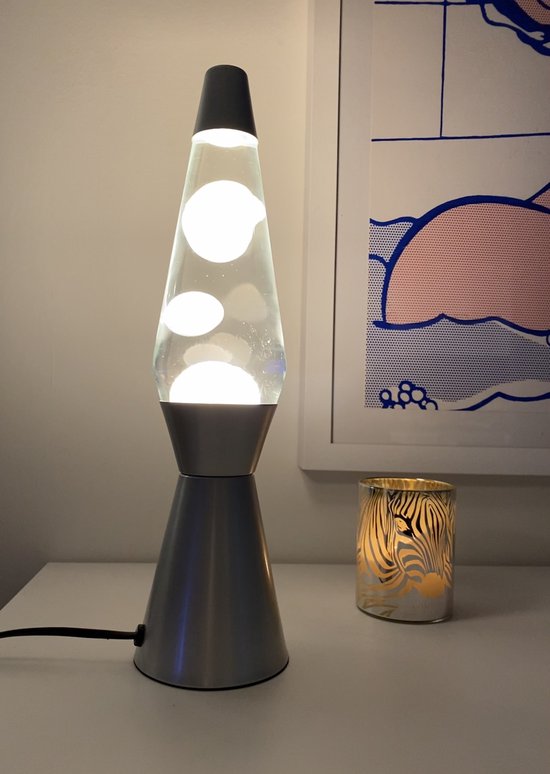 i-Total Lavalamp - Lava Lamp - Sfeerlamp - 40x11 cm - Glas/Aluminium ...