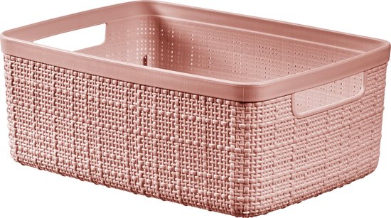 Curver Jute Opbergmand - Maat S - 5 liter - Roze | bol