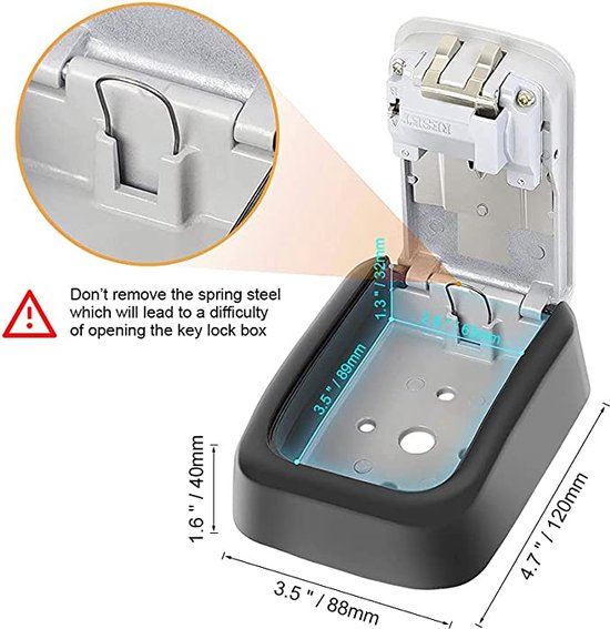 Sleutelkluis - Key safe - sleutelkast / Afsluitbare Sleutelbox ...