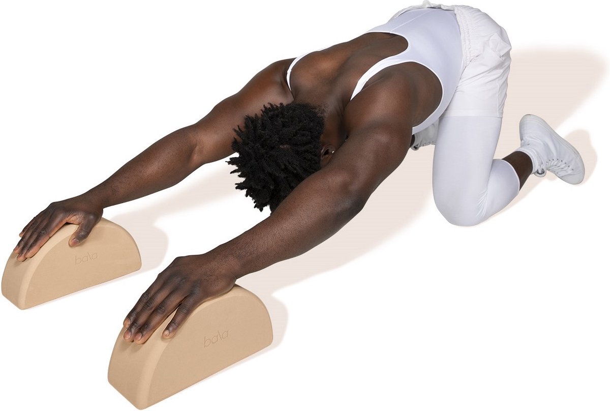 Bala Balance Block - 2 x Yoga Blokken - Sand/Beige | bol.com