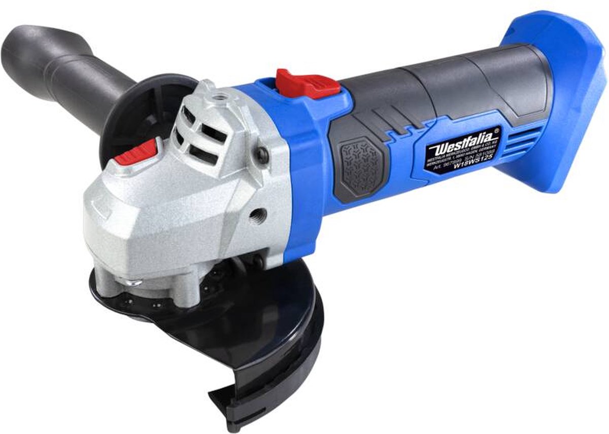 Westfalia Accu Slijptol, Haakse slijper - 18V Li-ion - 125mm - excl ...