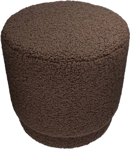 Poef Teddy - Bruin - Brown - 43x43x43cm | bol