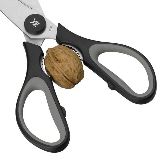 WMF Cromargan Kitchen Scissors Touch Black Stainless Steel Plastic ...