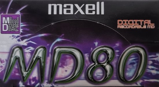 5-Pack Maxell MD80 Purple Minidisc | bol