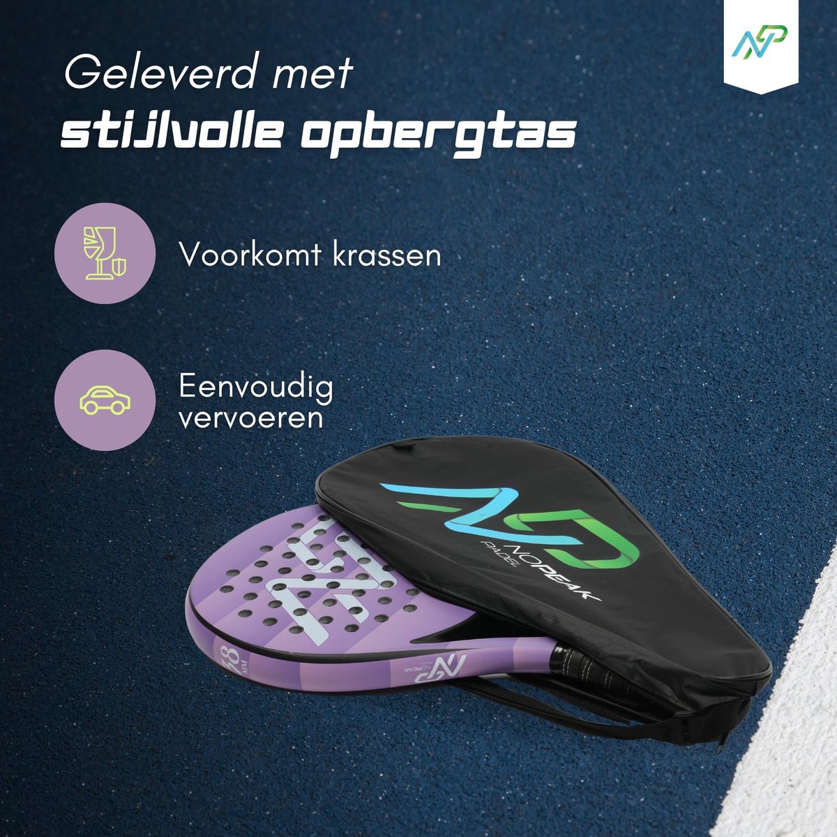NoPeak Padel racket Dames Roze - Padel - Inclusief padel Ballen - Padel ...