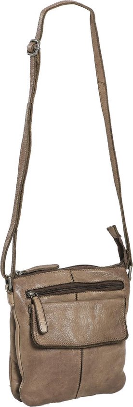 Daniel Ray Leather Crossbody Schoudertas Antiochië Taupe | bol