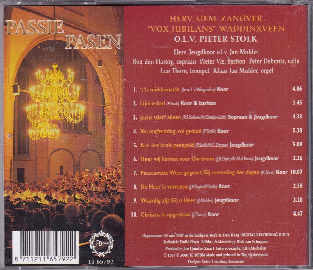 Passie en Pasen - Herv. Gem. Zangver. Vox Jubilans Waddinxveen o.l.v. Pieter Stolk,... | bol.com