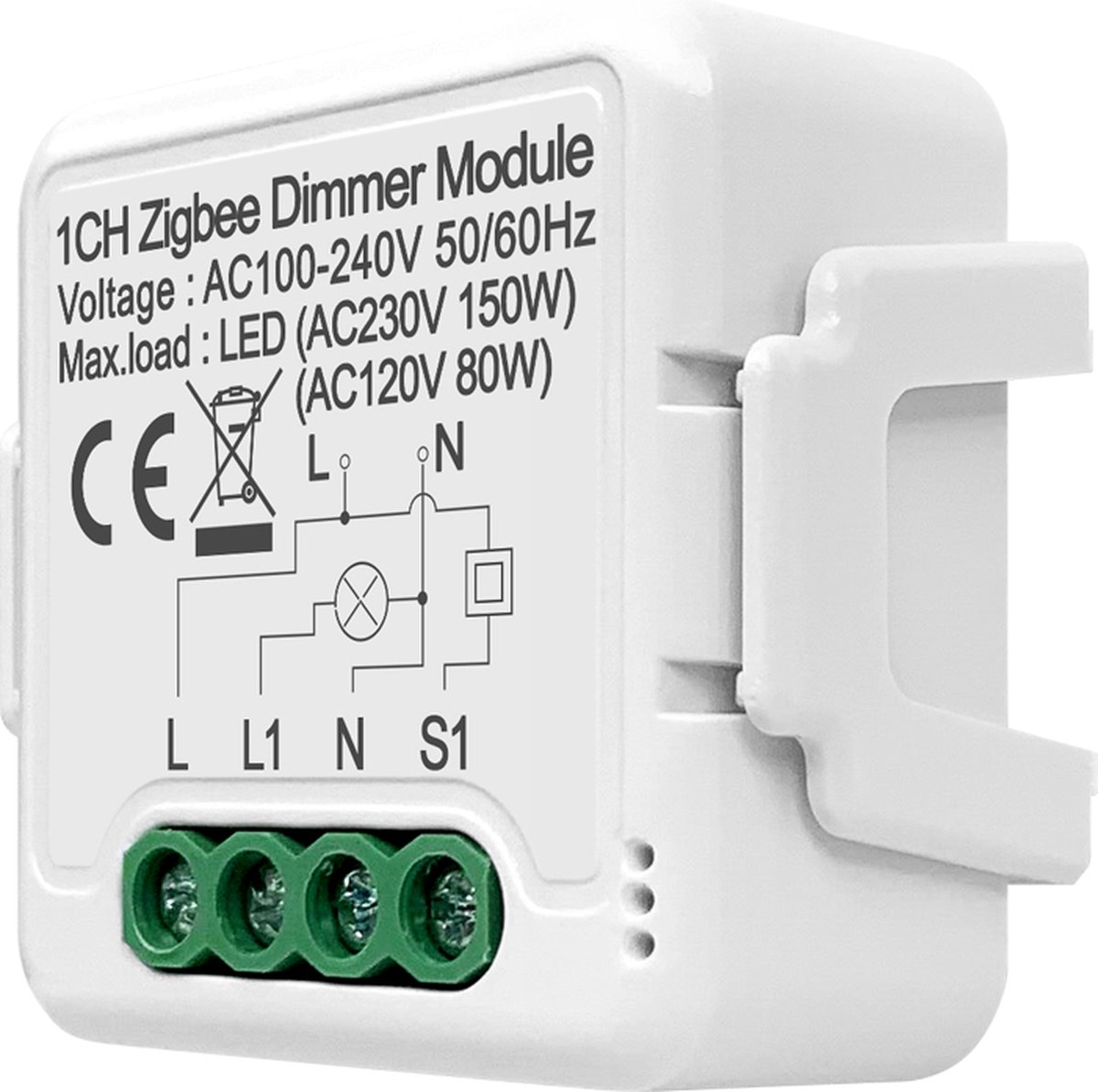 Zigbee schakelaar - Zigbee dimmer module - 2 kanaals- Hoge kwaliteit ...