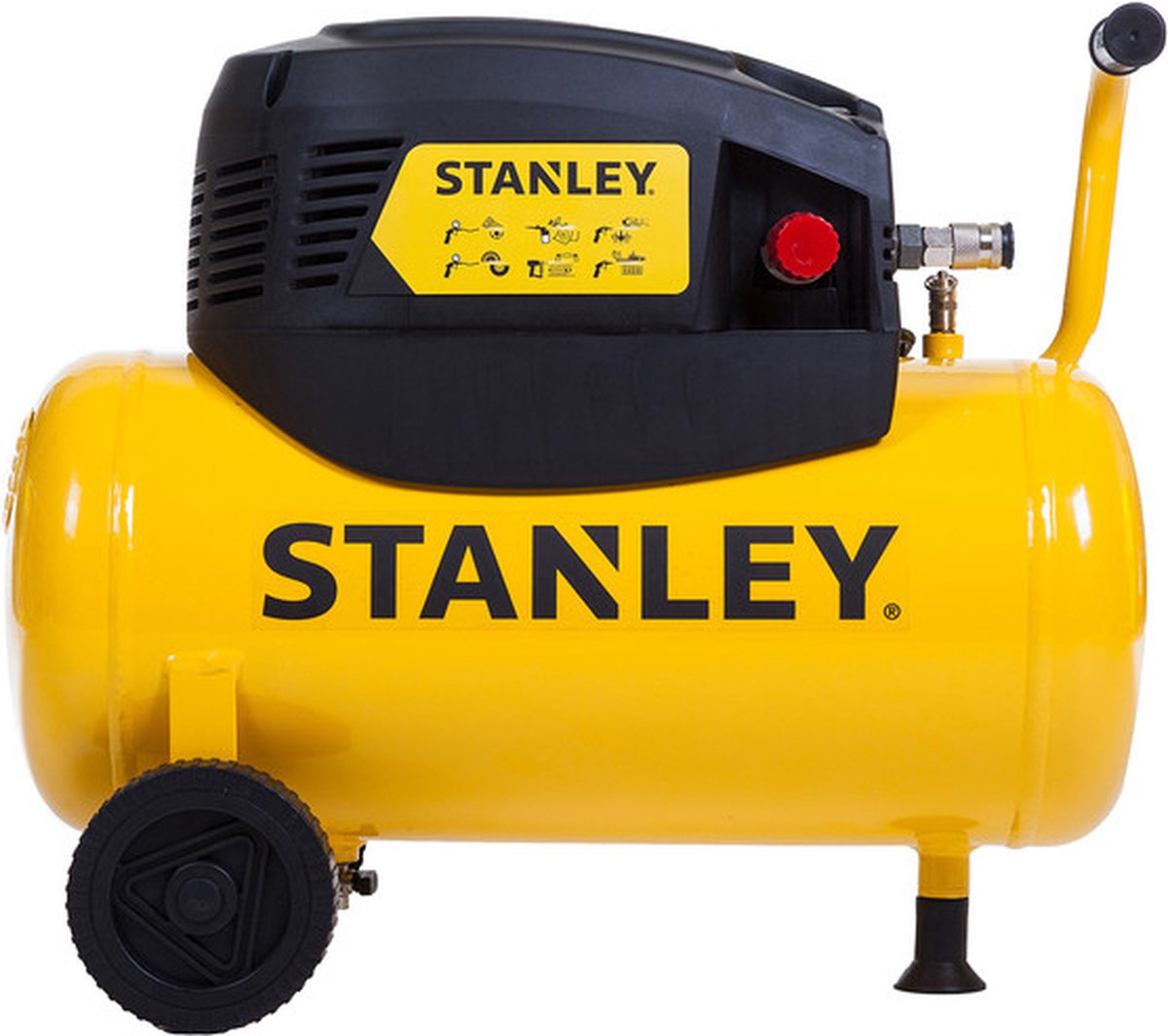 Stanley Compressor D200/8/24 Incl. 6 Accessoires - Luchtcompressor 8 Bar - 24L - Incl.... | bol