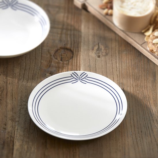 Riviera Maison ontbijtbord, bord strepen - Shoreline Breakfast Plate ...