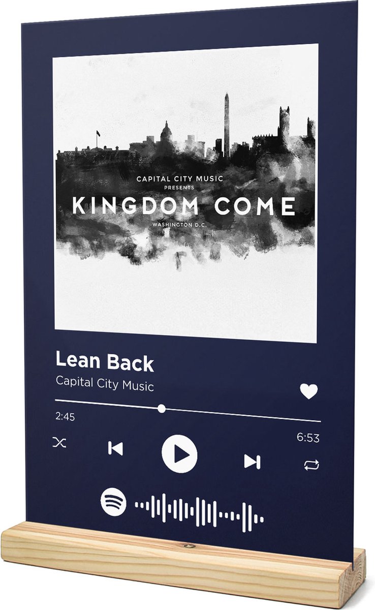 Songr Spotify Muziek Bordje - Lean Back - Capital City Music - 20x30 ...