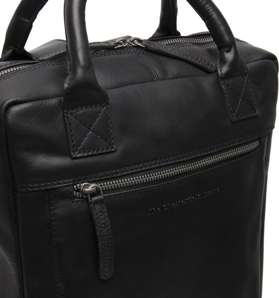 Leren Rugzak Zwart Georgia | bol