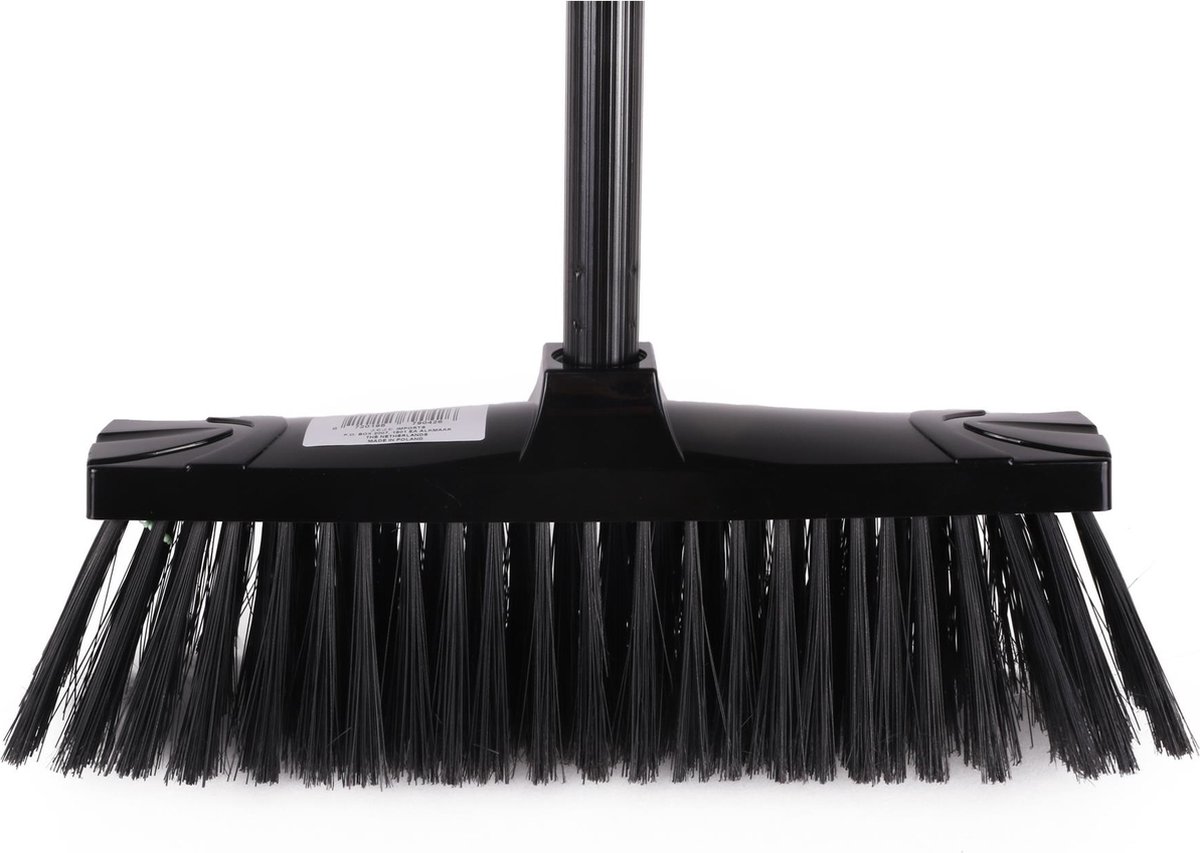 Benson Zachte Bezem met 130 cm Steel - Zwart | bol