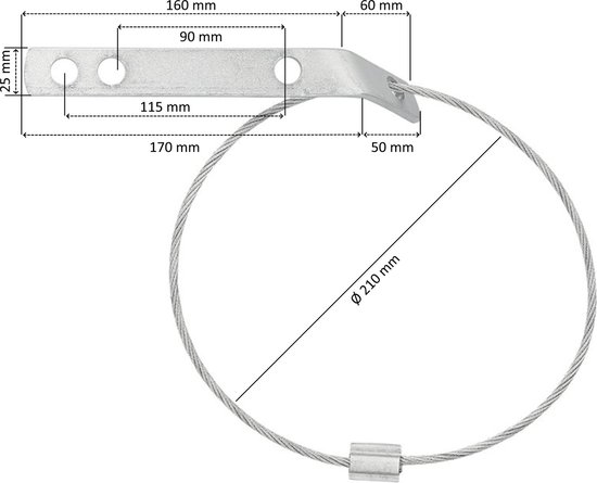 Pro Plus Veiligheidskabel - Hulpkoppeling Ø 20 cm - met Strip | bol.com