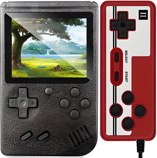 Mivida - Retro Spelcomputer - 400 Spellen - Met controller - Zwart ...