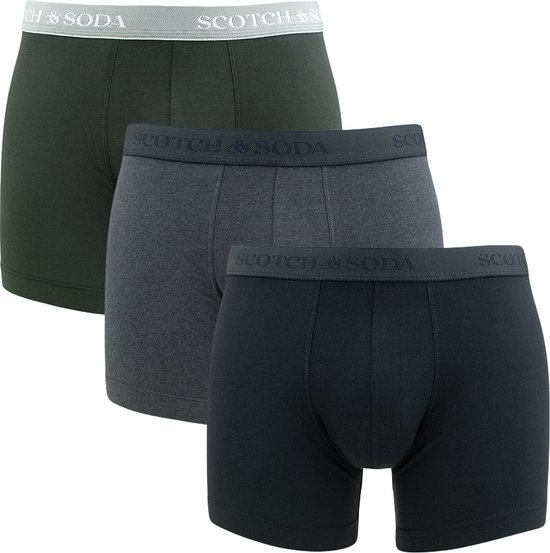 Scotch & Soda 3P boxers basic herringbone multi - XXL | bol.com