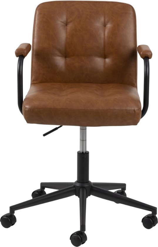 24Designs Fedde Bureaustoel - Cognac | bol.com