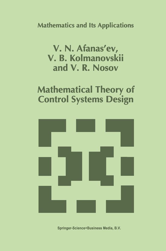 Mathematics and Its Applications- Mathematical Theory of Control ...
