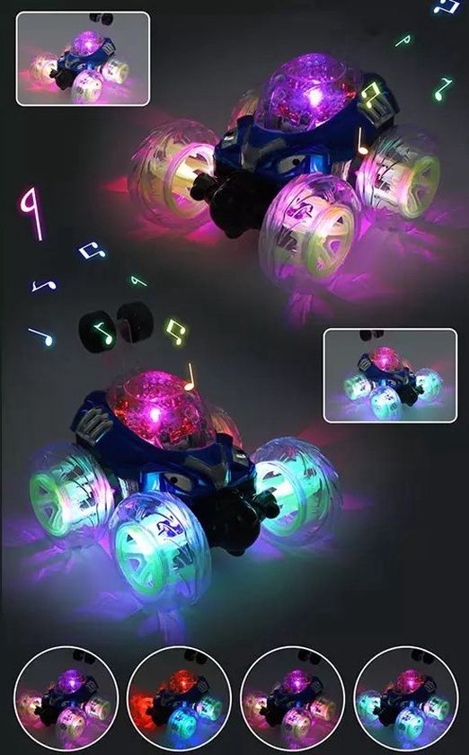 Stunt Car - 360° - RC Auto - Bestuurbare Auto -Met Muziek - Met licht ...