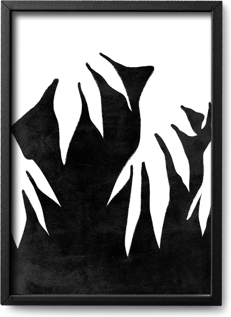 Abstracte poster Cannondale - A3 - 30 x 42 cm - Inclusief lijst (Zwart ...