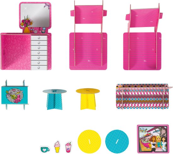 Lisciani Barbie Droomvilla - Set: 14 Delig - Afmetingen: 67 x 22 x 73 ...