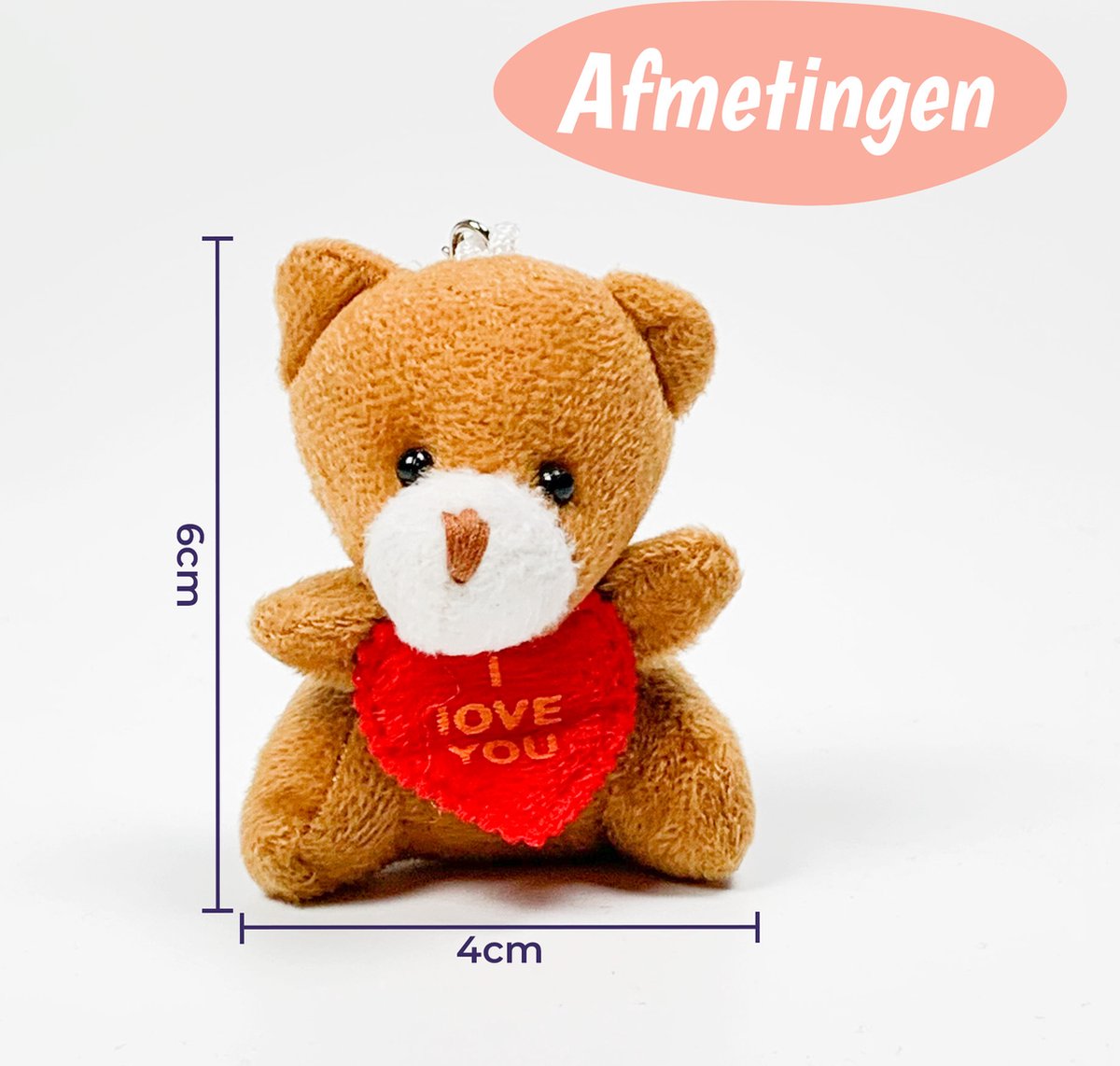 Teddy Beer Sleutelhanger –Valentijnsdag – Knuffel Beer - Valentijn ...