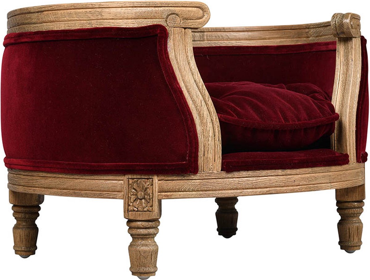 Lord Lou - George Rood Velvet S - Luxe Hondenmand - Luxe Kattenmand ...