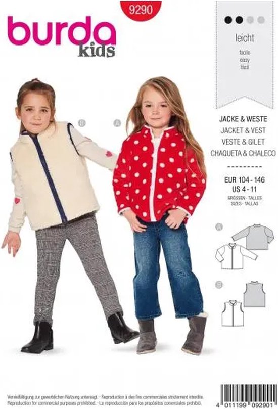 Burda Jas/Vest mt104-146 | bol.com