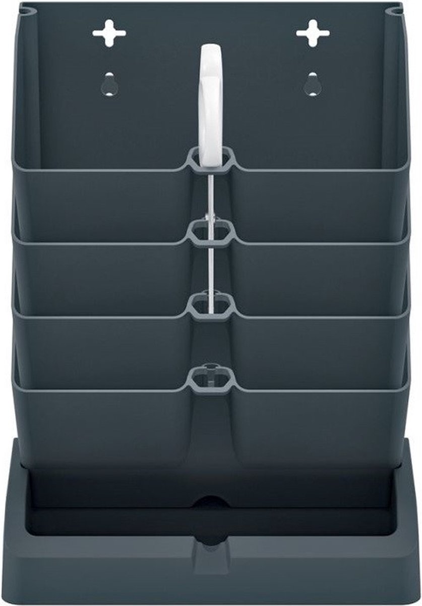 Verticale kruidentuin kunststof - Staand/hangend - Modulair - Antraciet ...