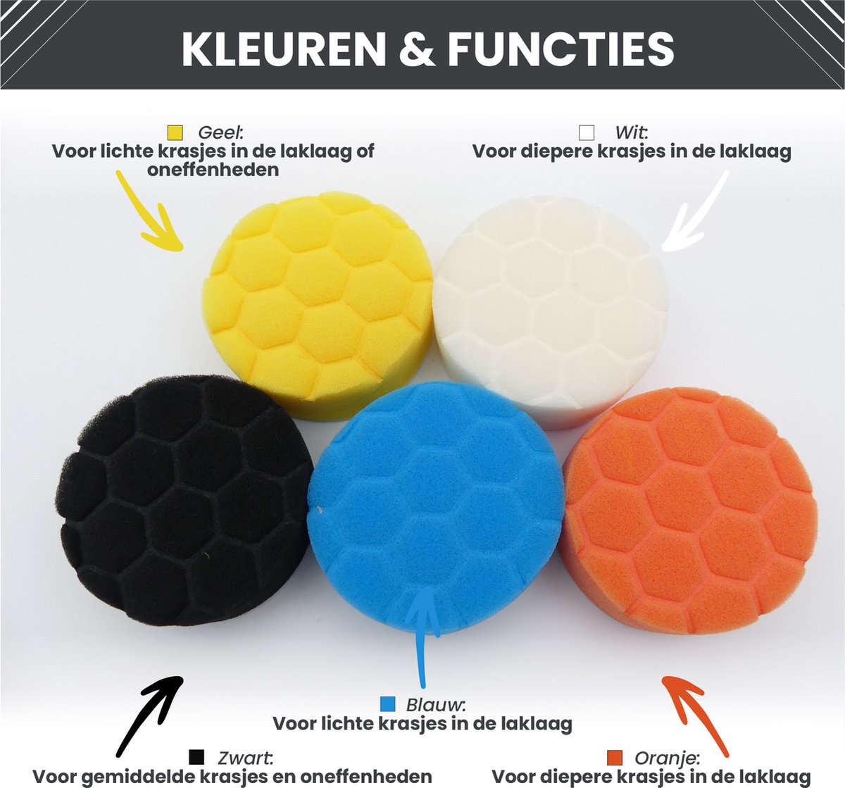 Lenga Polijstschijven 31-delig - Polijstset - Polijstpads - Schijven ...