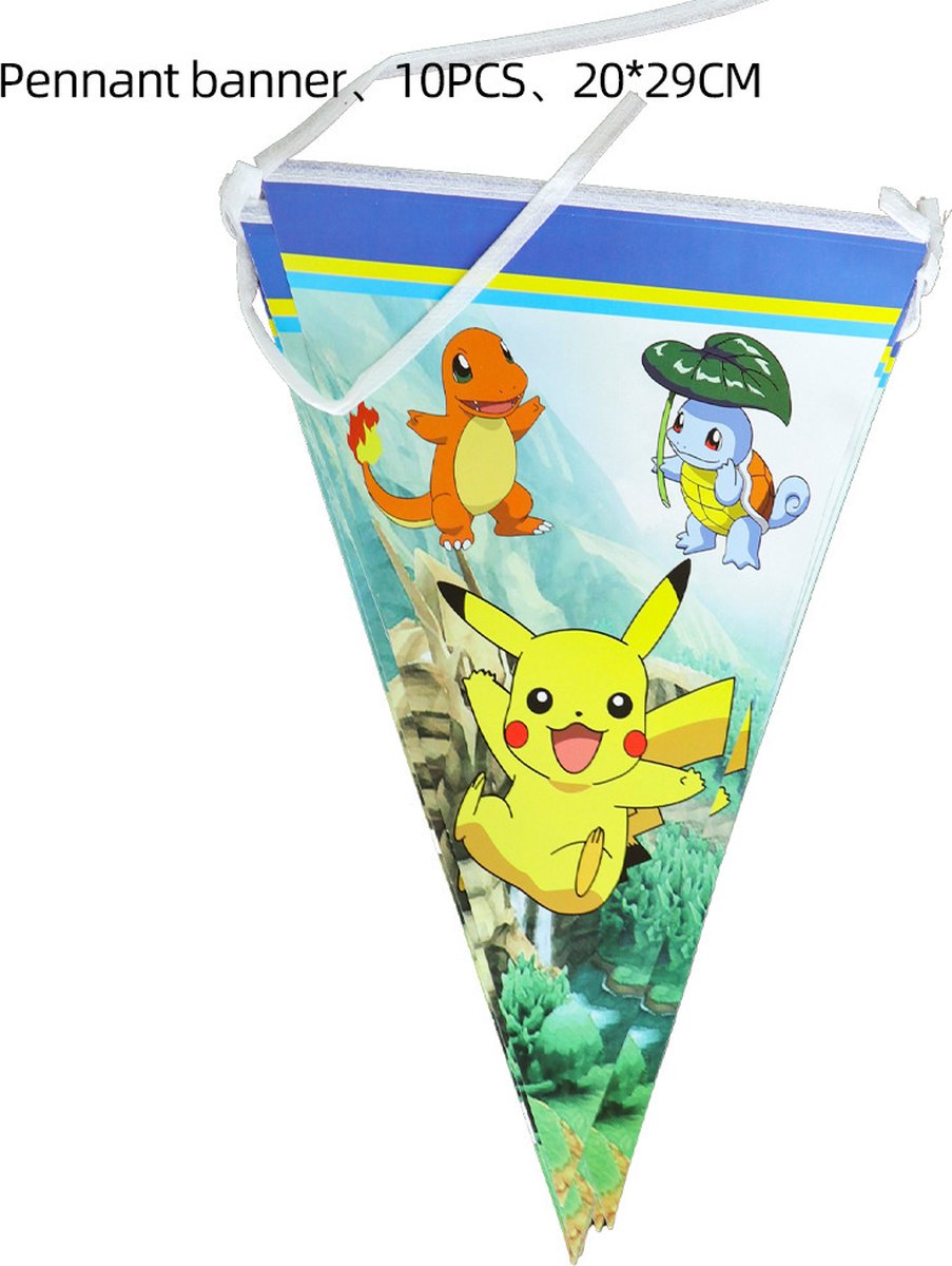 Pokemon Kinderfeestje - Pokemon borden - Pokemon bekers - Kinderfeestje ...