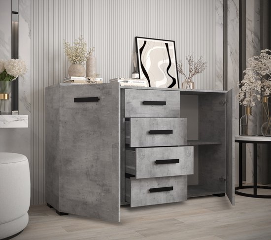 InspireMe - Dressoir - Commode - Moderne Ladenkast - Kast - ( Breedte ...