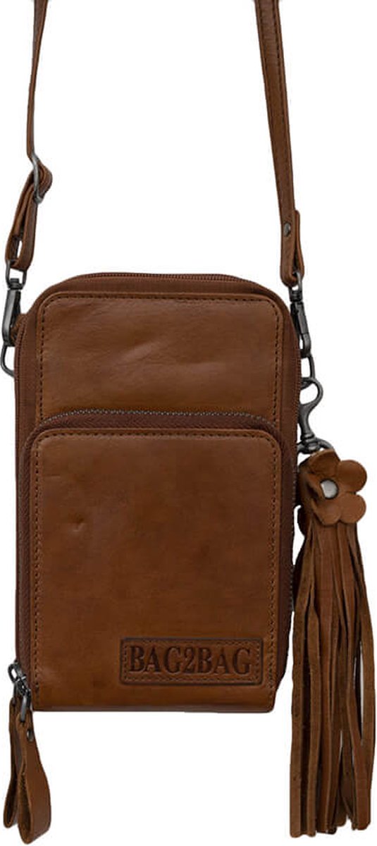Bag2Bag Schoudertas / Telefoontasje / Portemonnee Dale Porto Cognac | bol.com