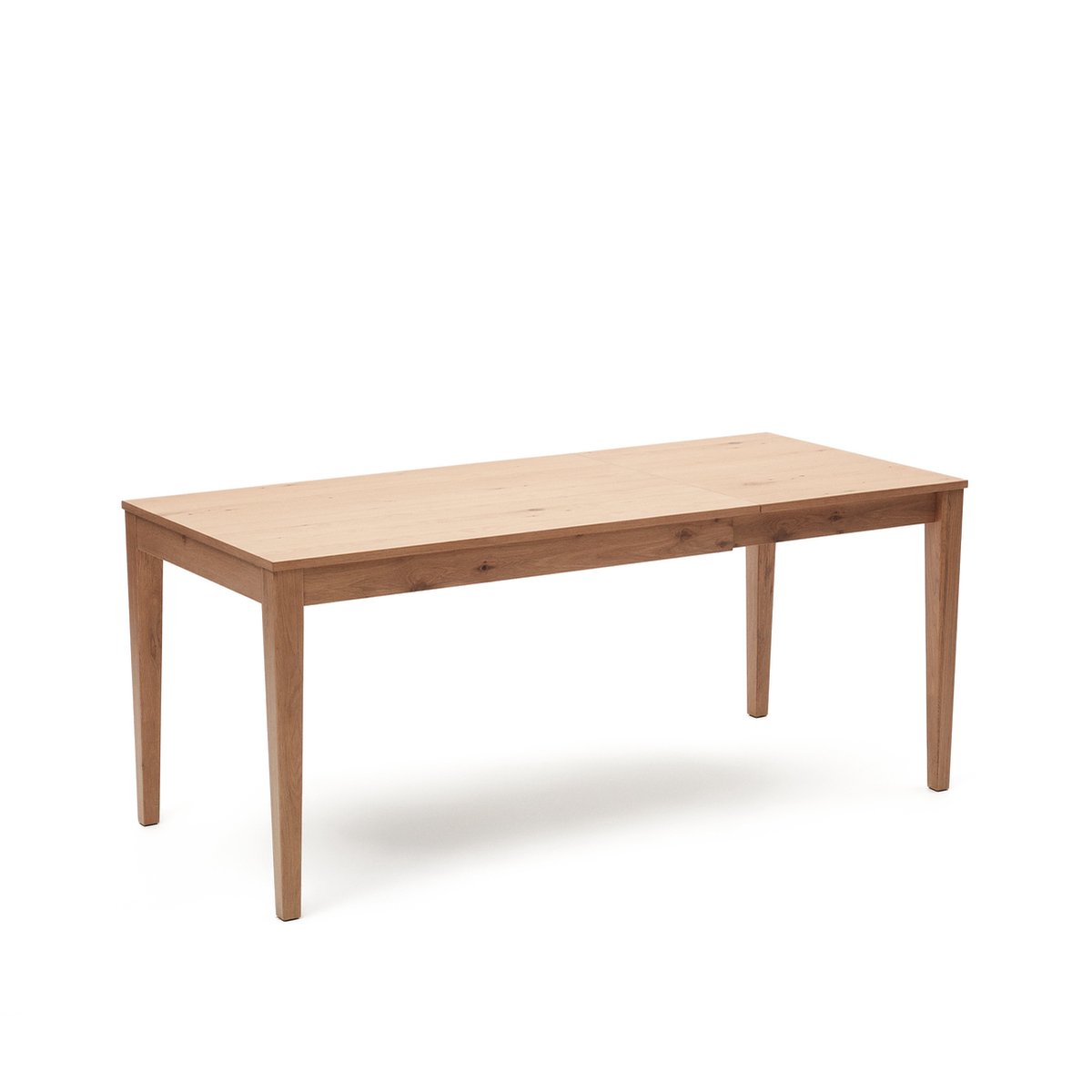 Kave Home - Table extensible Yain en placage chêne et chêne massif 120 ...