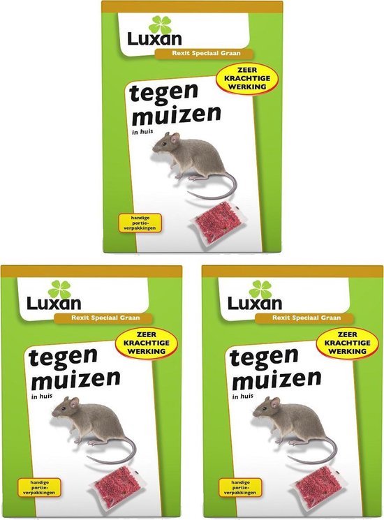 Voordeelverpakking: LUXAN Muizengif Pasta + Granen Snelle werking ...