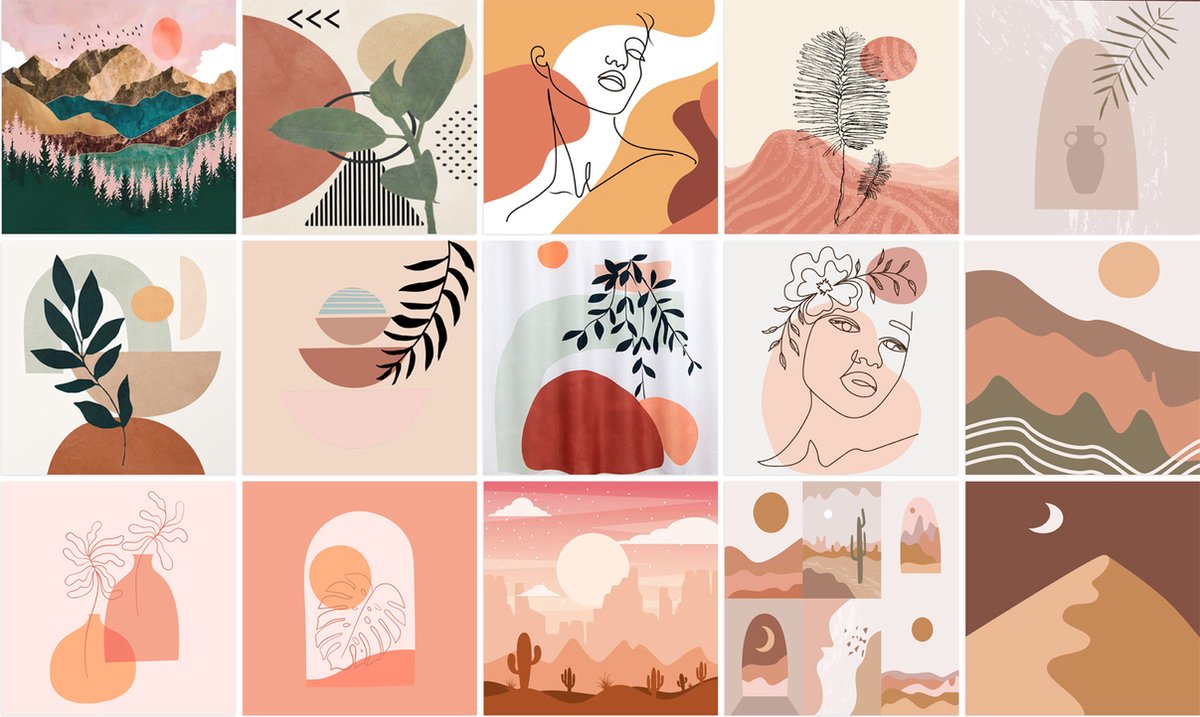 Ulticool Decoratie Sticker Tegels - Retro Aesthetic - 15x15 cm - 15 ...