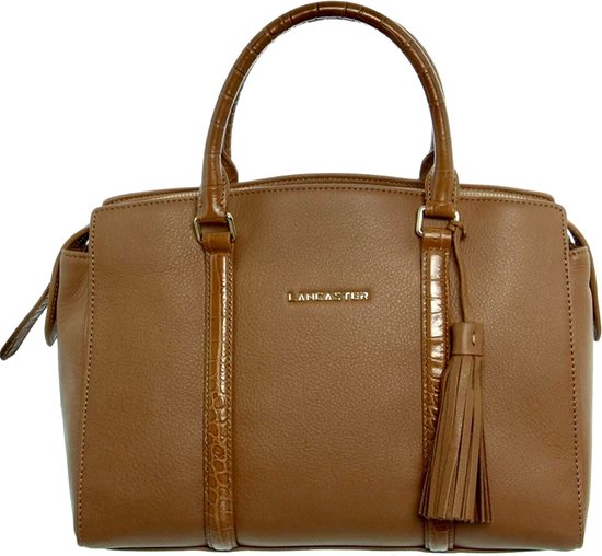 Handtas LANCASTER Paris Mademoiselle ANA - leer - Camel | bol.com