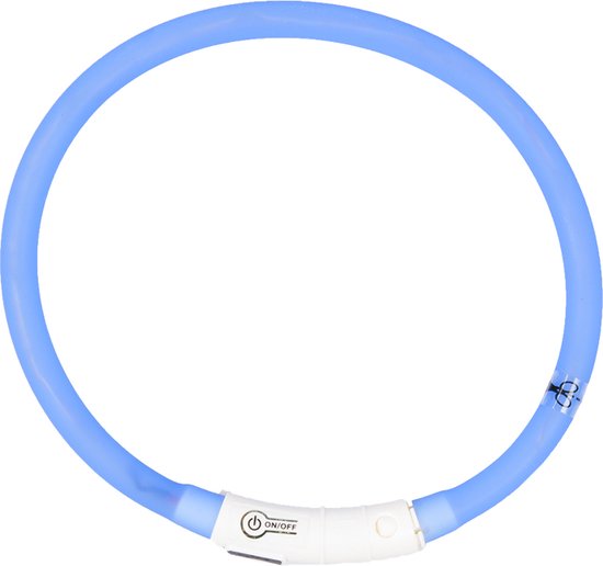 Flash light ring usb silicon 70x1x1,5cm blauw | bol