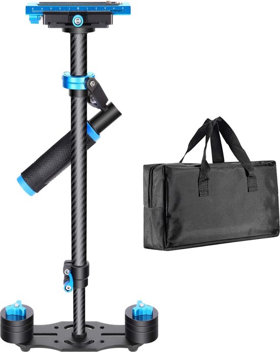 Neewer® - Carbon Fiber Hand Stabilizer 60 cm - 1/4 3/8 inch schroef (0 ...