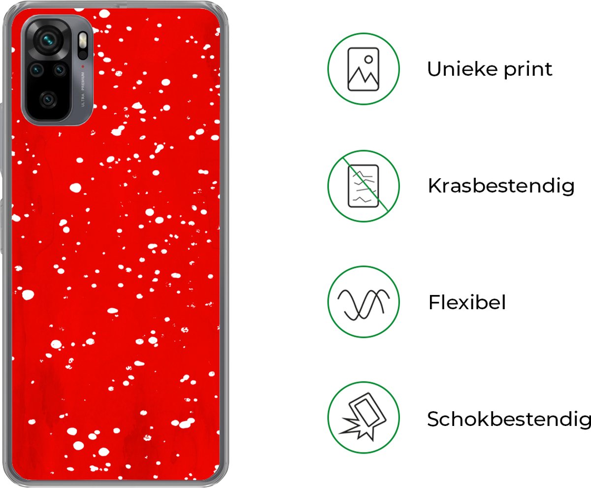 Coque Xiaomi Redmi Note 10 Pro - Pois - Rouge - Champignon - Coque de ...